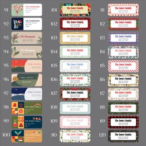 Personalized Christmas Address Labels, Traditional Gingerbread House ...