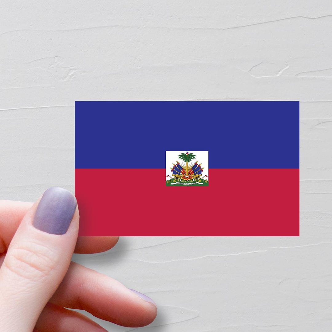 Haiti Flag Sticker, Vinyl Travel Stickers, Haitian Tourism Gifts ...