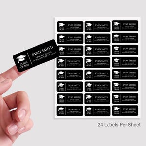 Graduation Address Labels, Graduation Envelope Stickers, Grad 2026 ...