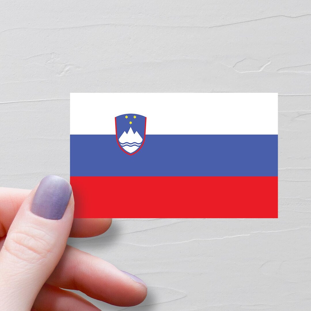 Slovenia Flag Sticker, Vinyl Travel Stickers, Slovenian Flag, World ...