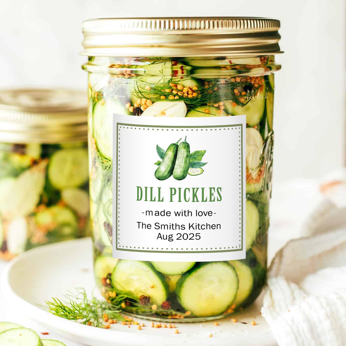 Canning Labels, Custom Kitchen Labels, Fruit & Vegetable Food ...