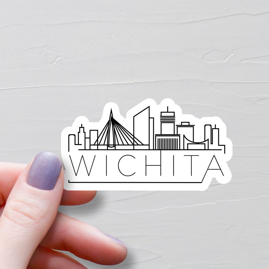 Wichita Sticker, Vinyl Stickers, Travel Stickers, Kansas Sticker ...