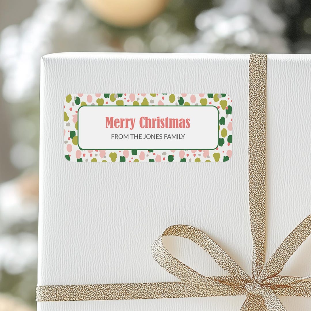 Christmas Gift Tags Stickers, Personalized to From Stickers, Merry ...