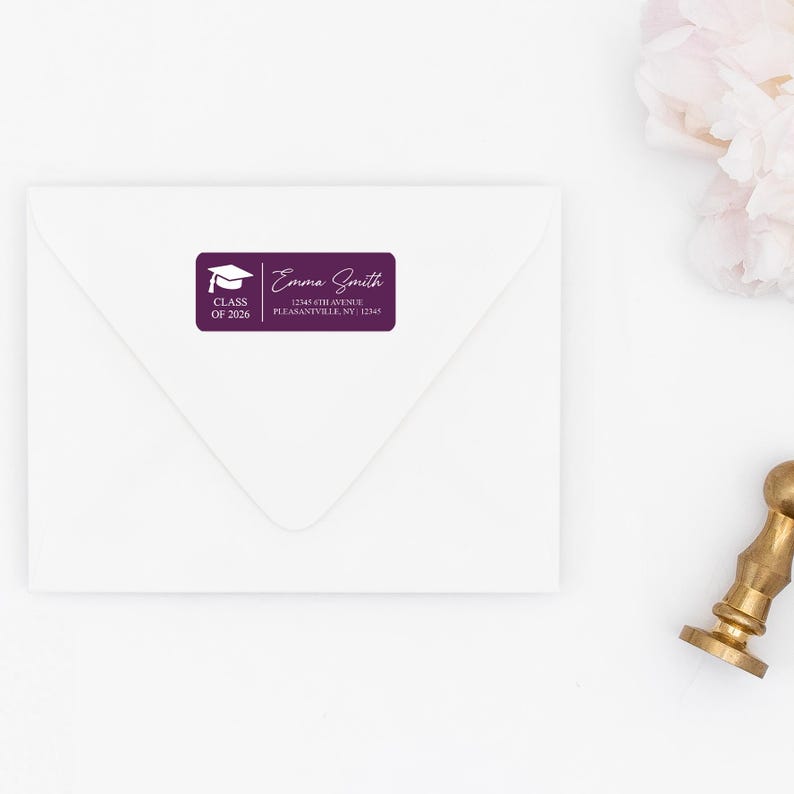 Graduation Address Labels, Graduation Envelope Stickers, Grad 2026 ...