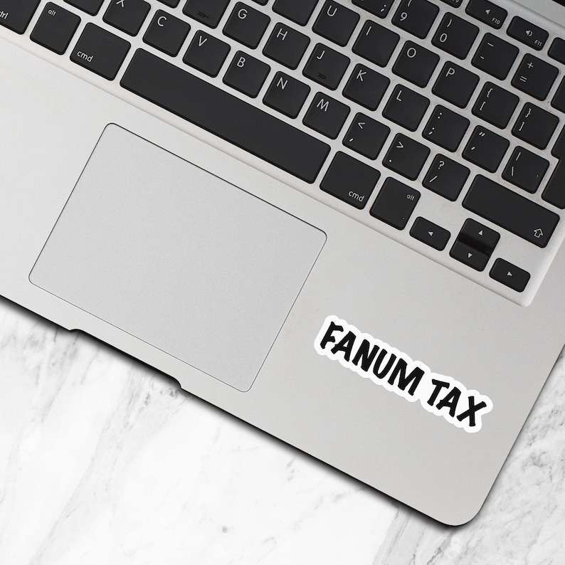 Fanum Tax Sticker, Vinyl Stickers, Gen Z Stickers, Teen Slang Stickers ...