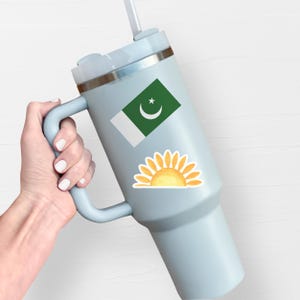 Pakistan Flag Sticker, Vinyl Travel Stickers, Pakistani Stickers, World ...
