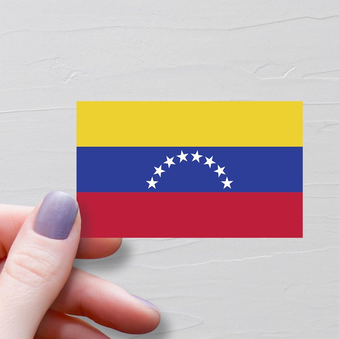 Venezuela Flag Sticker, Vinyl Travel Stickers, Venezuelan Flag, World ...