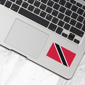 Trinidad and Tobago Flag Sticker, Vinyl Travel Stickers, World Flags ...