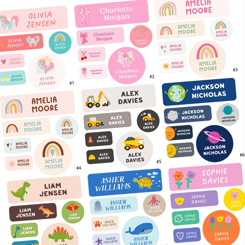 Custom Stickers for Boys - Etsy