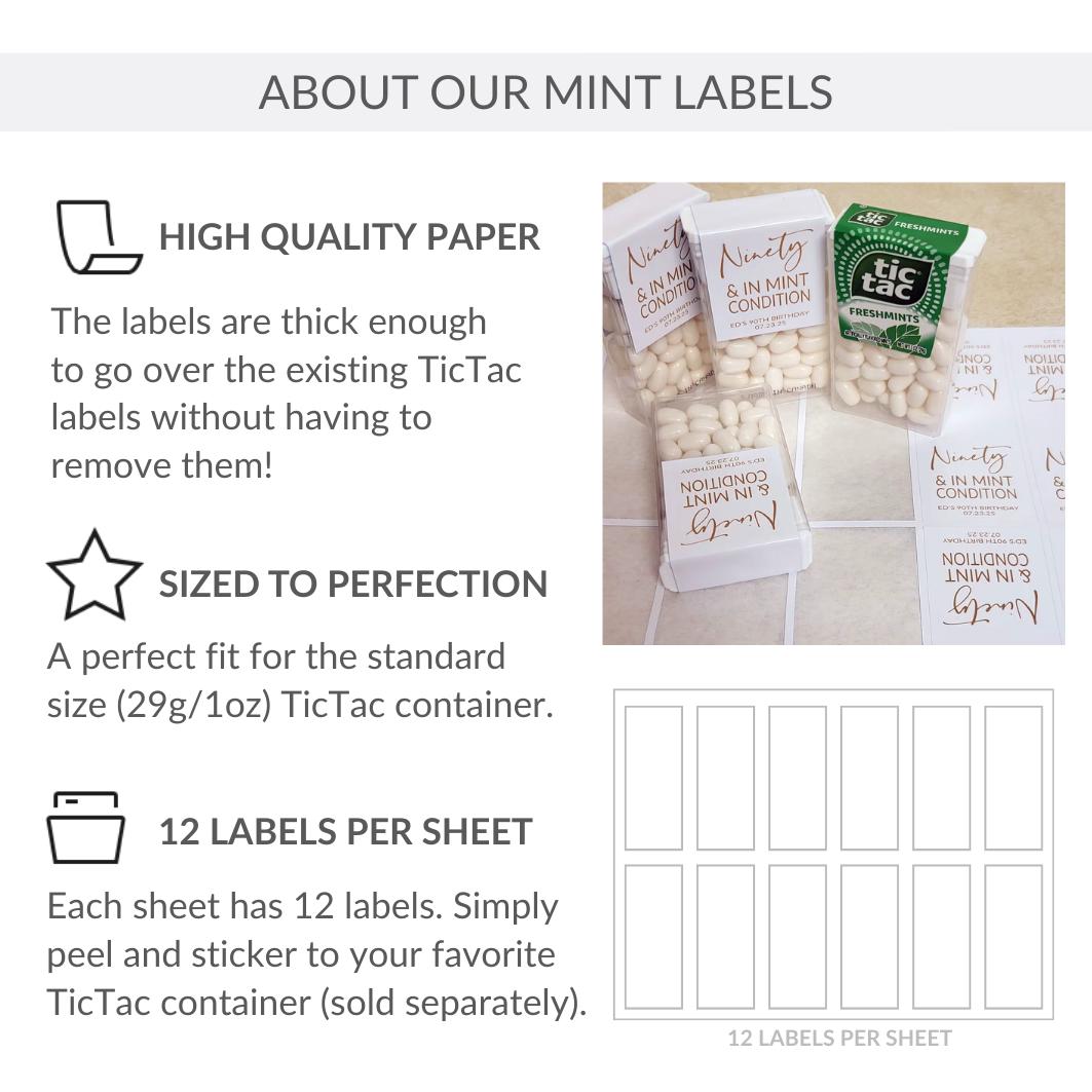 Mint Labels for Valentines Day Gifts, Mint to Be Friends, Class ...