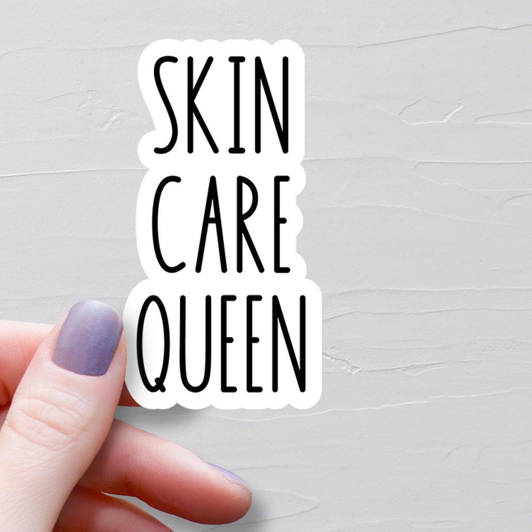Skin Care Queen Sticker, Vinyl Stickers, Esthetician Gift ...