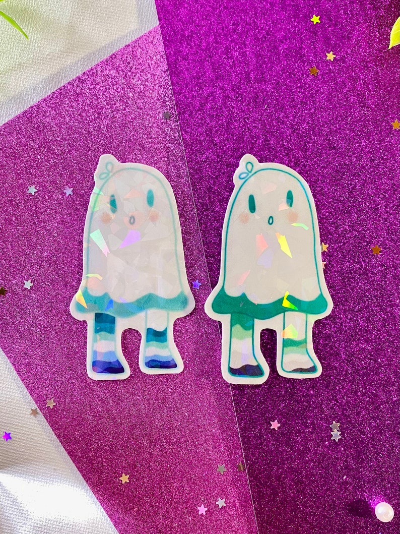 Holographic LGBTQ Flag Ghost Sticker - Etsy