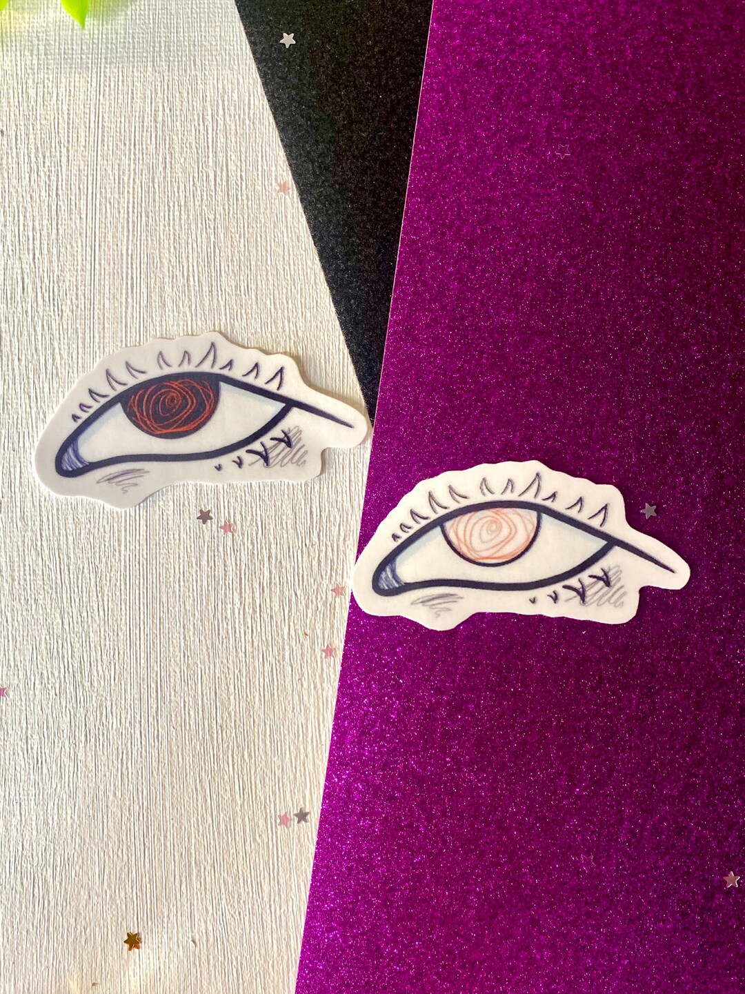 Creepy Red Eyes Waterproof Sticker Set - Etsy