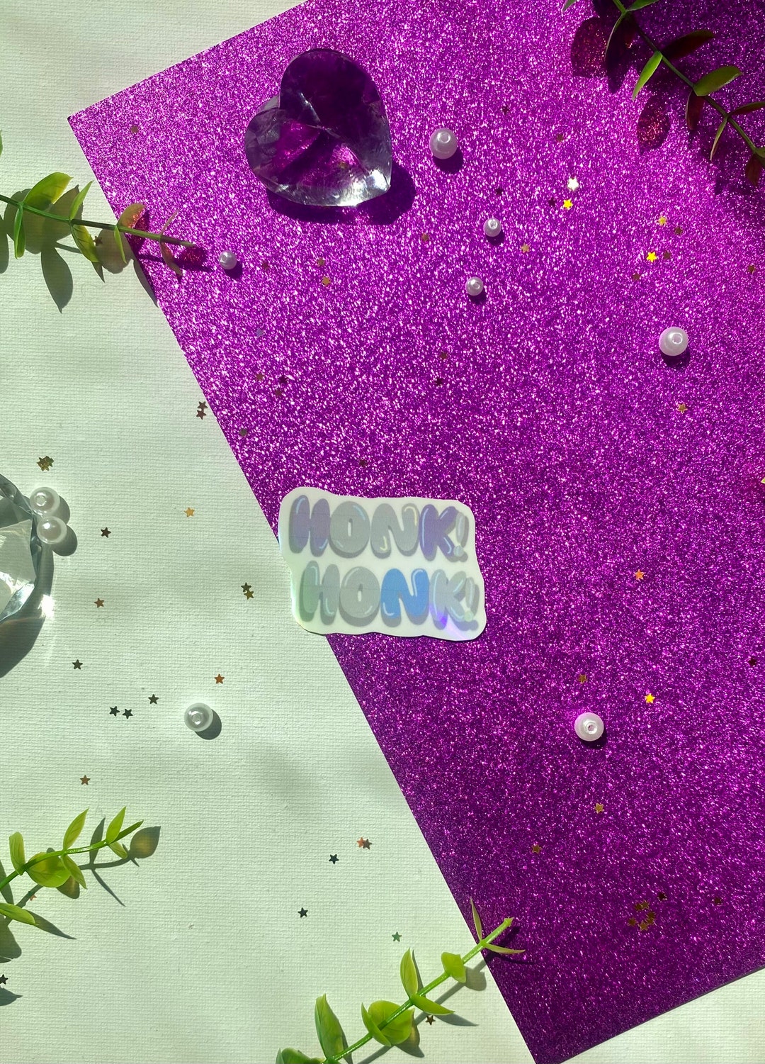 Reverse Colors Honk Honk Holographic Sticker - Etsy