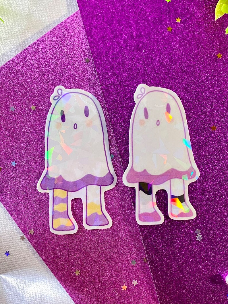 Holographic LGBTQ Flag Ghost Sticker - Etsy