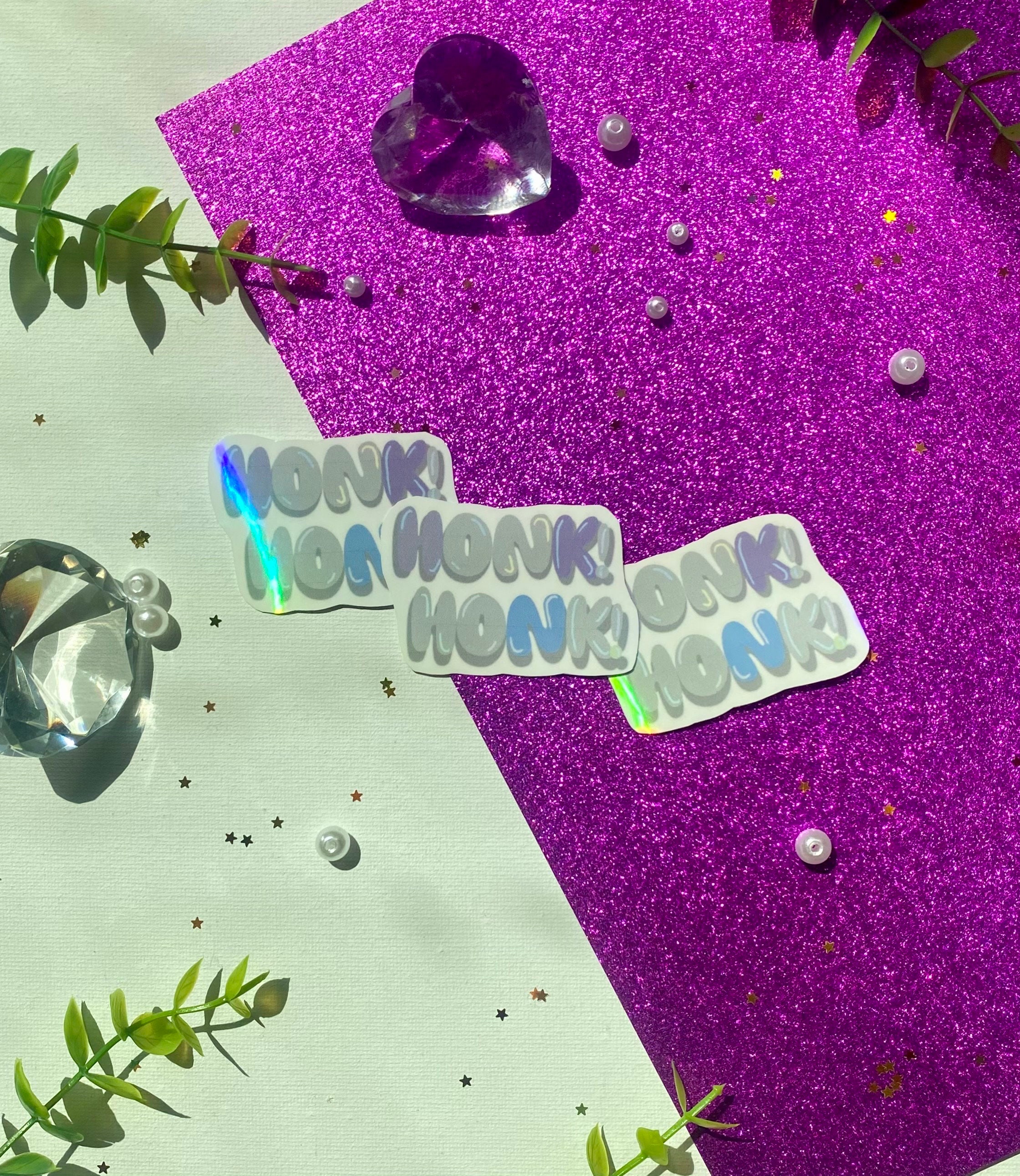 Reverse Colors Honk Honk Holographic Sticker - Etsy