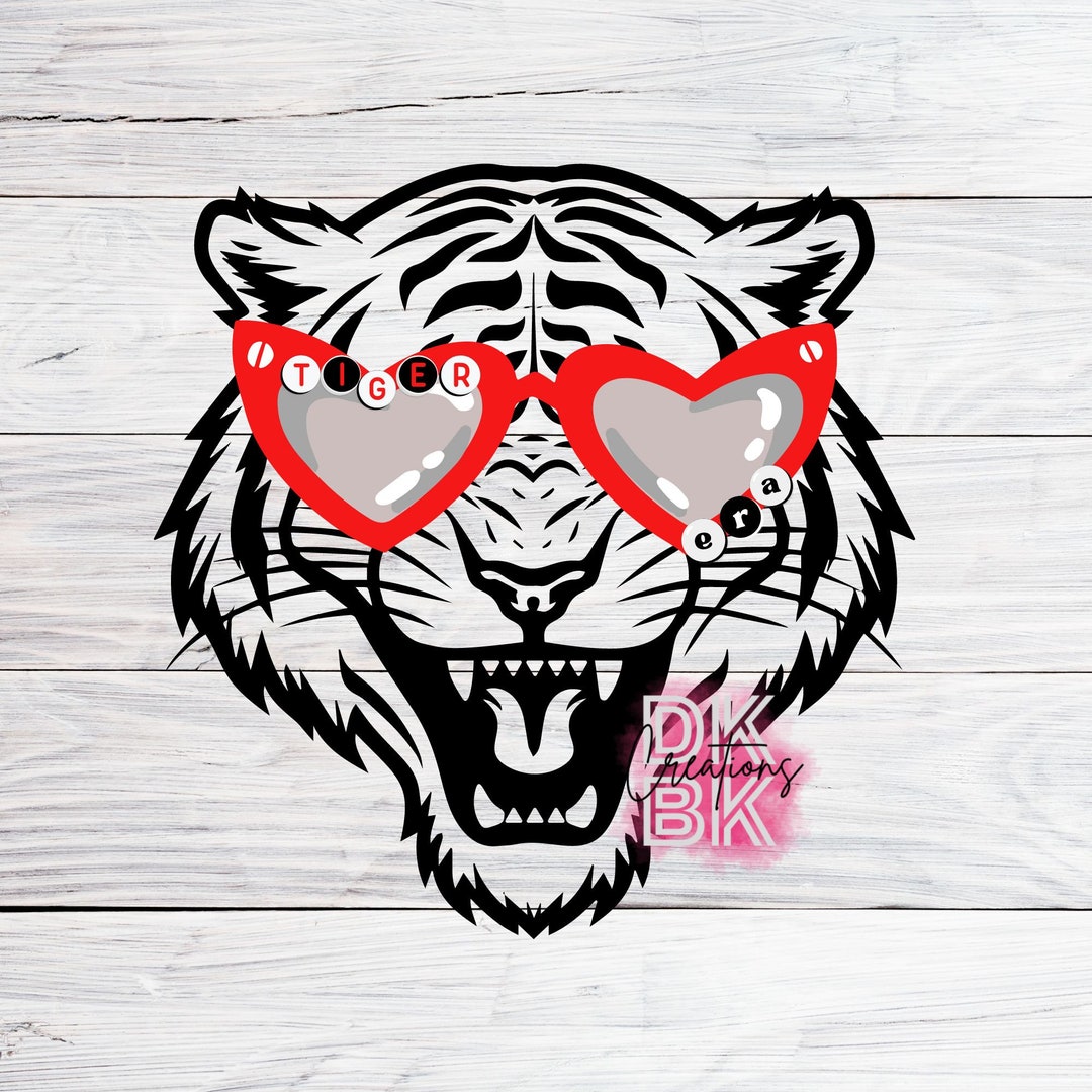 Tiger Era Black Red White Pgn/sublimation Design/mascot Design - Etsy