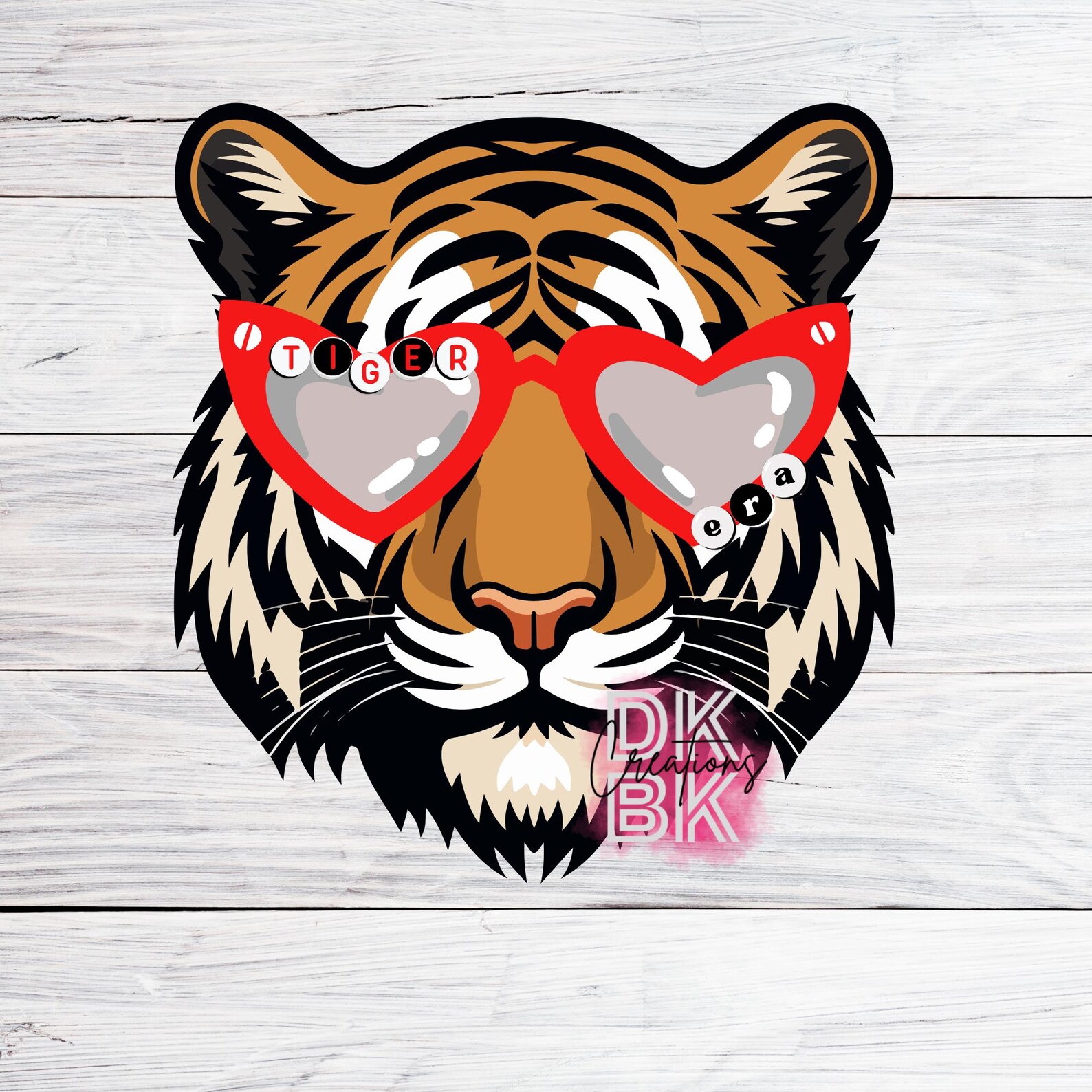 Tiger Era Black Red White Pgn/sublimation Design/mascot Design - Etsy