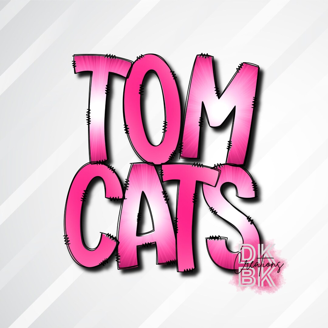 Tom Cats Black White Pgn/tom Cats Sublimation/ Tom Cats Mascot/ Breast ...