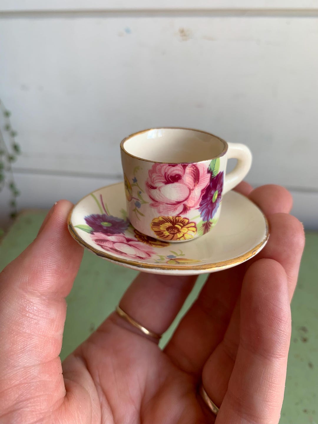 Beautiful Miniature Tea Cup Vintage Handmade Tea Cup - Etsy Australia
