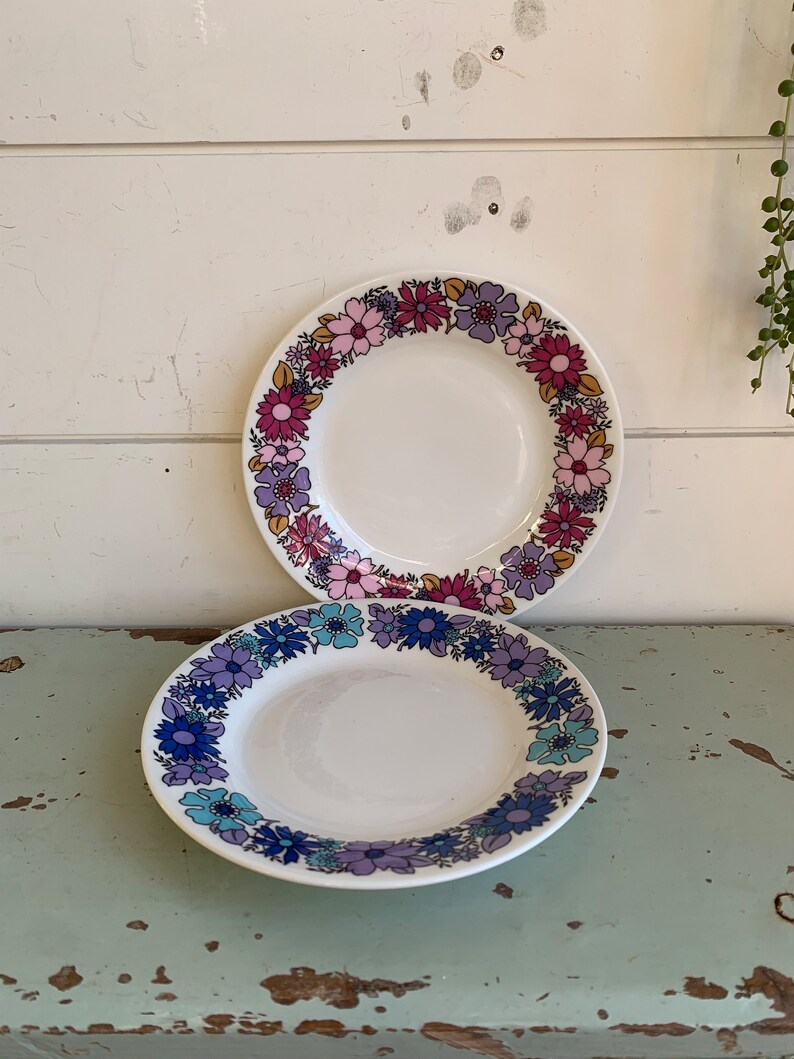 Pair of 1970s Elizabethan Portobello Side Plates Retro Crockery - Etsy ...