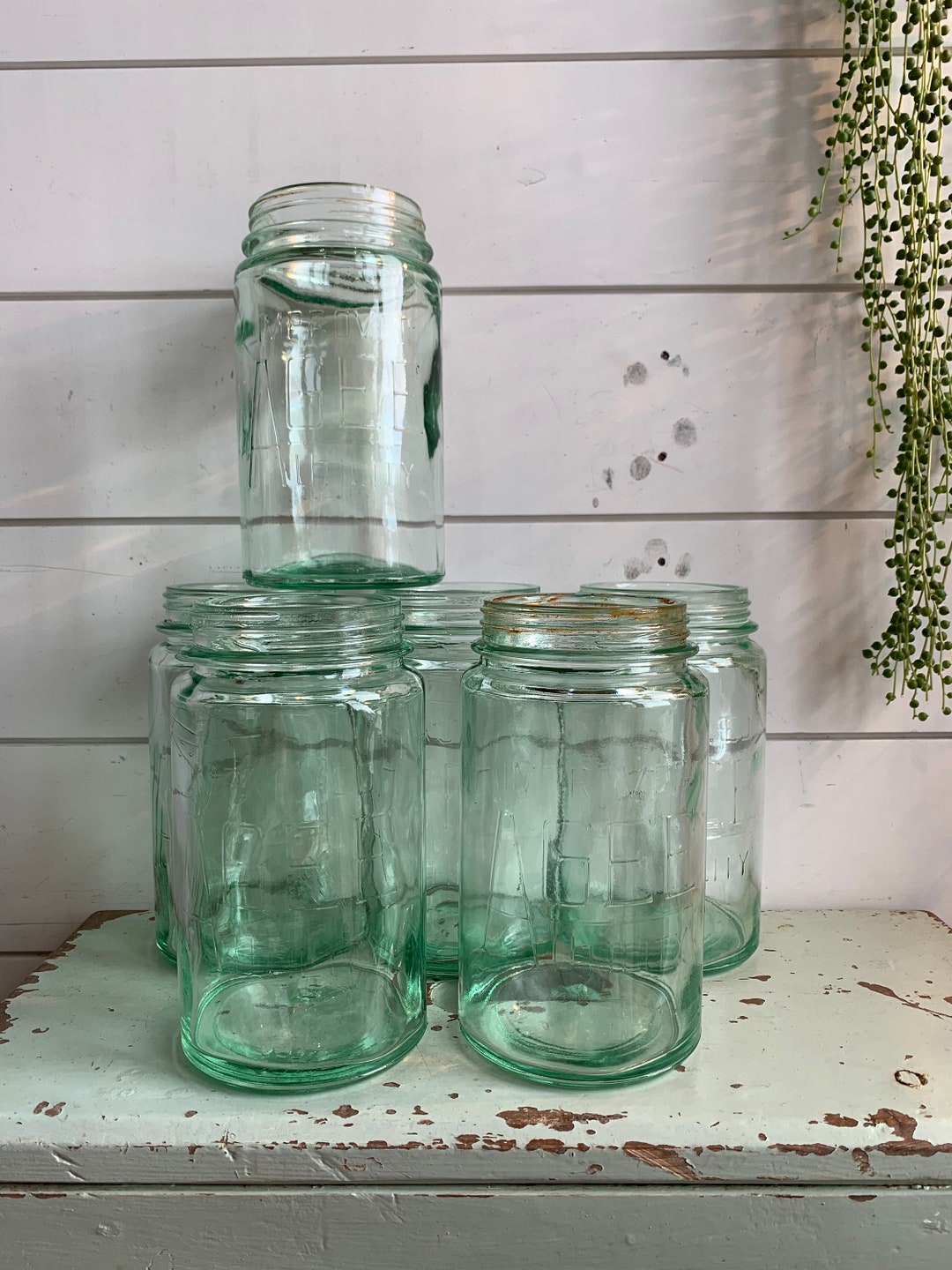 Beautiful Vintage Agee Preserving Jars Rustic Home Decor - Etsy