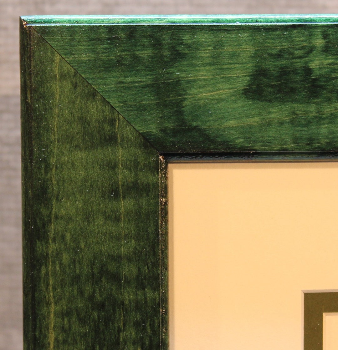 Green Tiger Maple Diploma Frame: 8.5 X 11 Solid Wood - Etsy