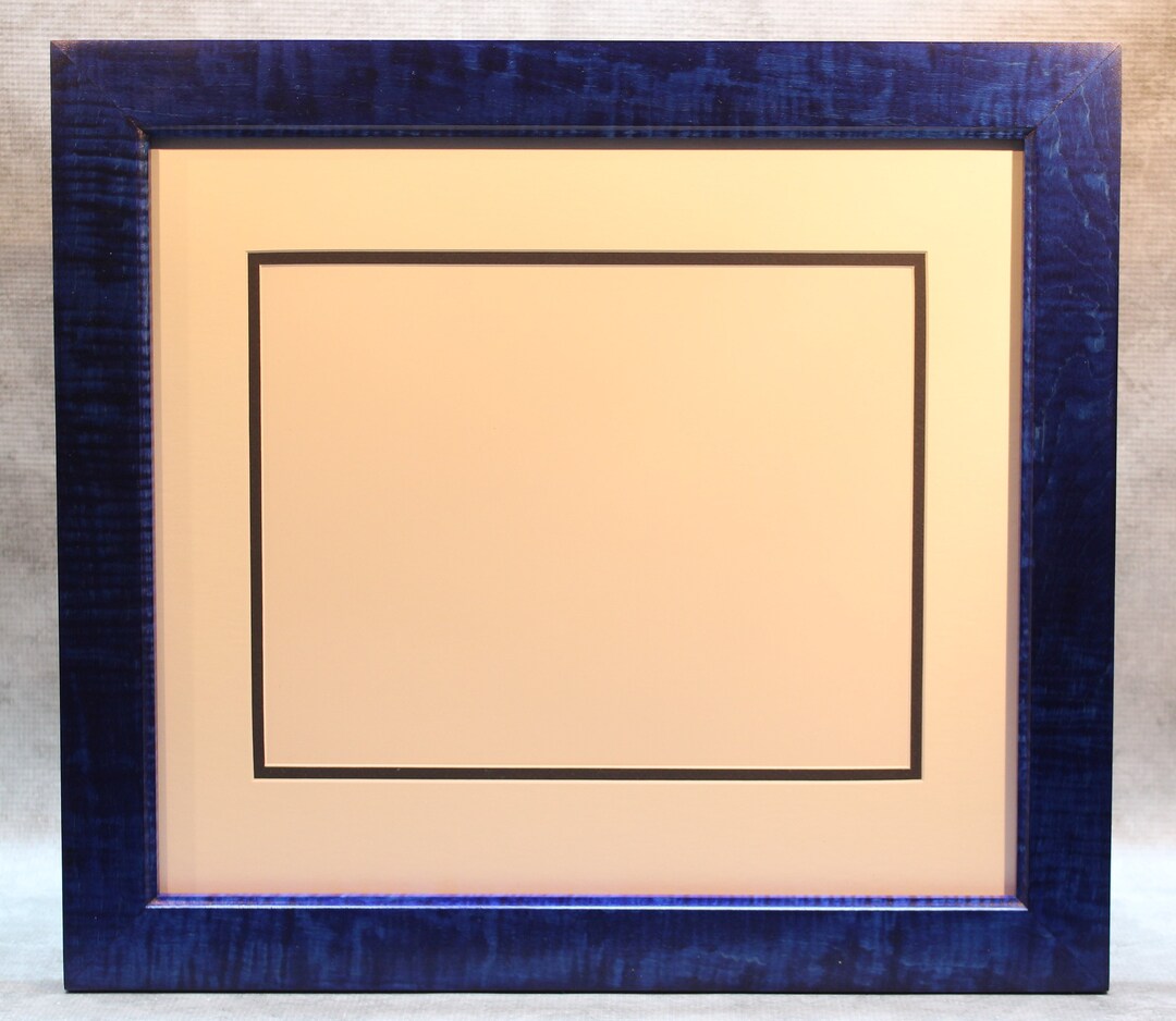 Diploma Frame, University of Buffalo, Beautiful Blue, Solid Tiger Maple ...