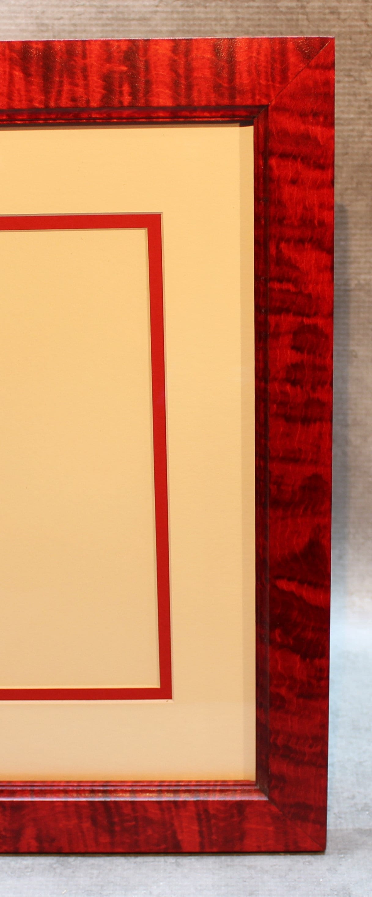 Certificate Frame or Diploma Frame, Tiger Maple, Red, Graduation Gift ...