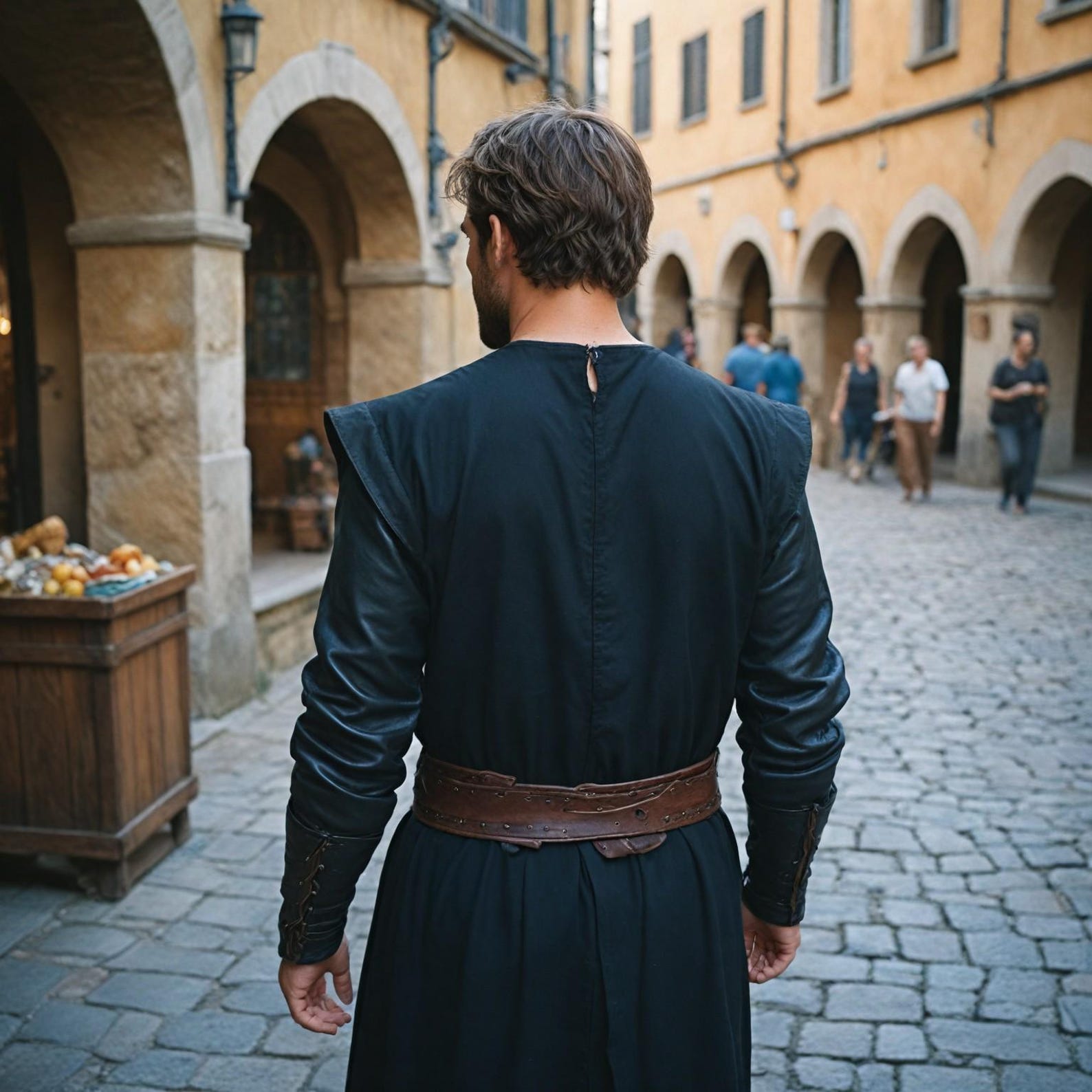 Navy Blue Medieval Tunic | Knight-inspired Renaissance Costume | Viking ...