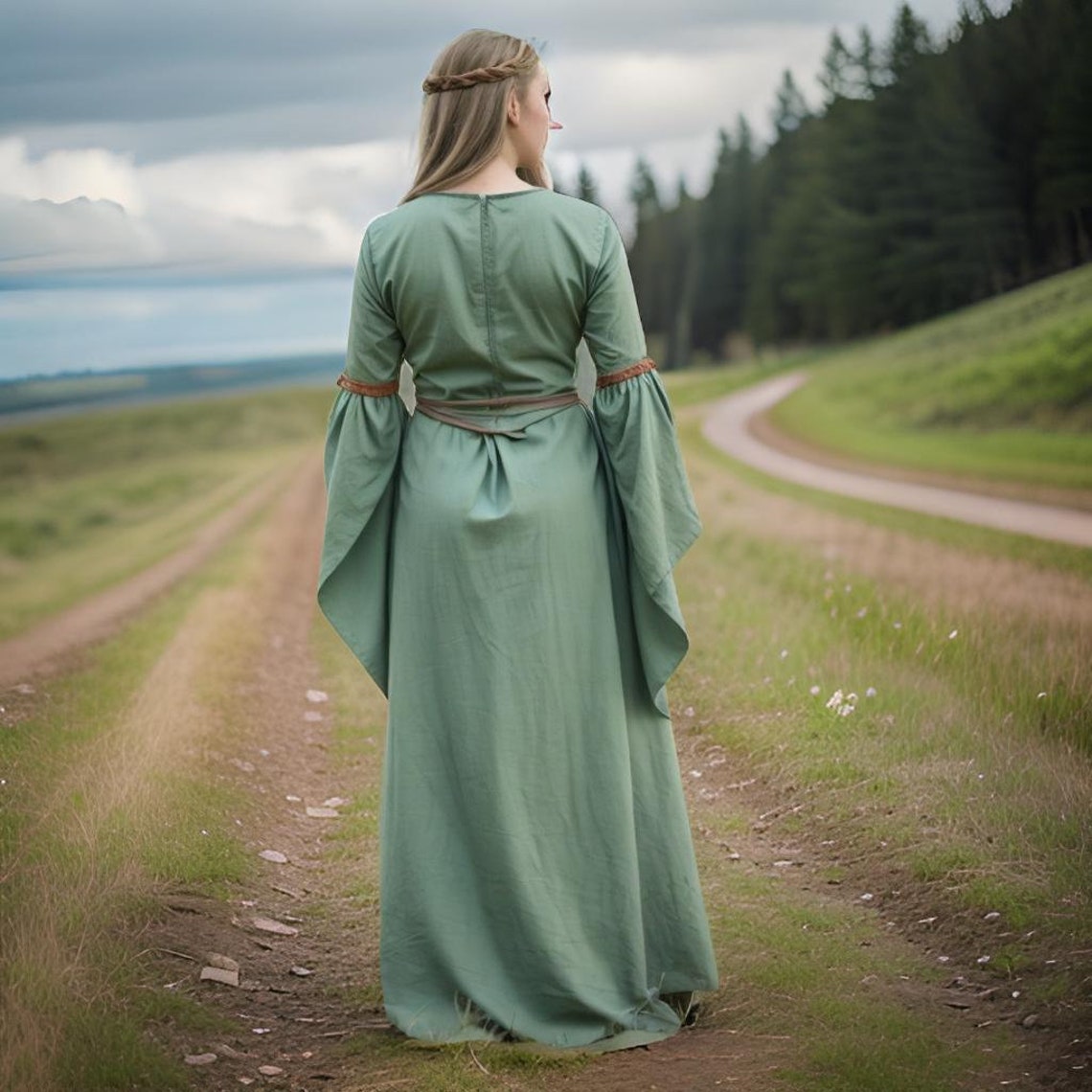 Viking Women's Layered Design Dress | Renaissance Fair Cosplay Costume ...