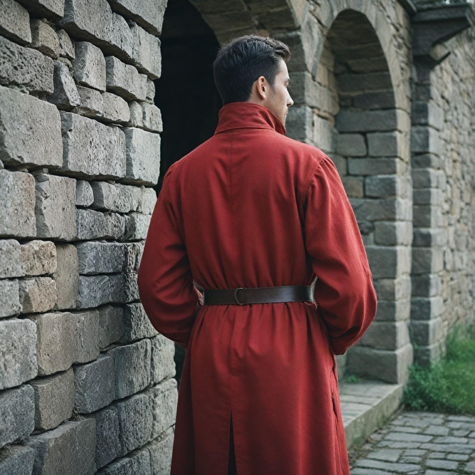 Medieval Red Tunic for Men | Renaissance Warrior Costume | Historical ...