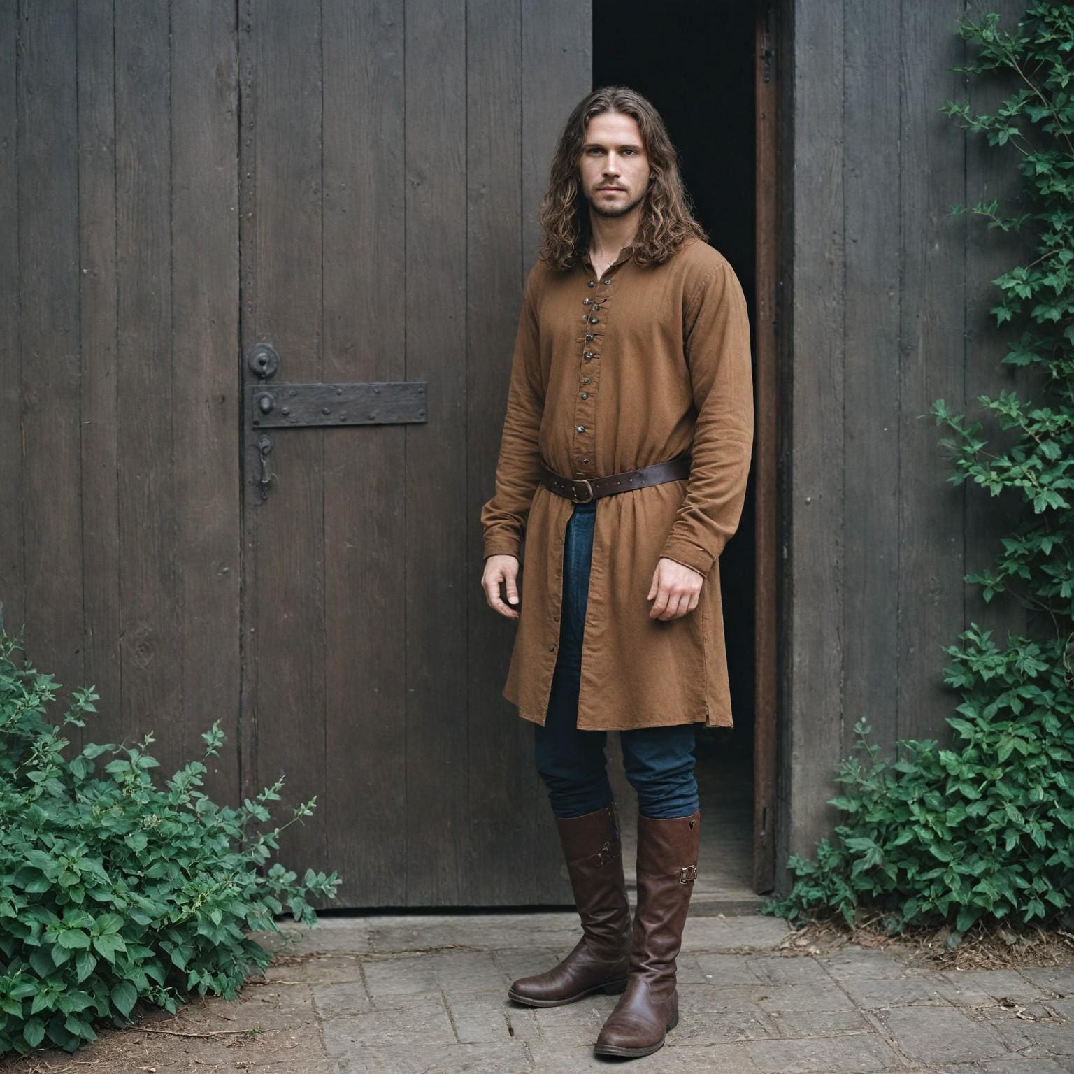 Rustic Brown Medieval Tunic for Men | Authentic Renaissance Costume ...