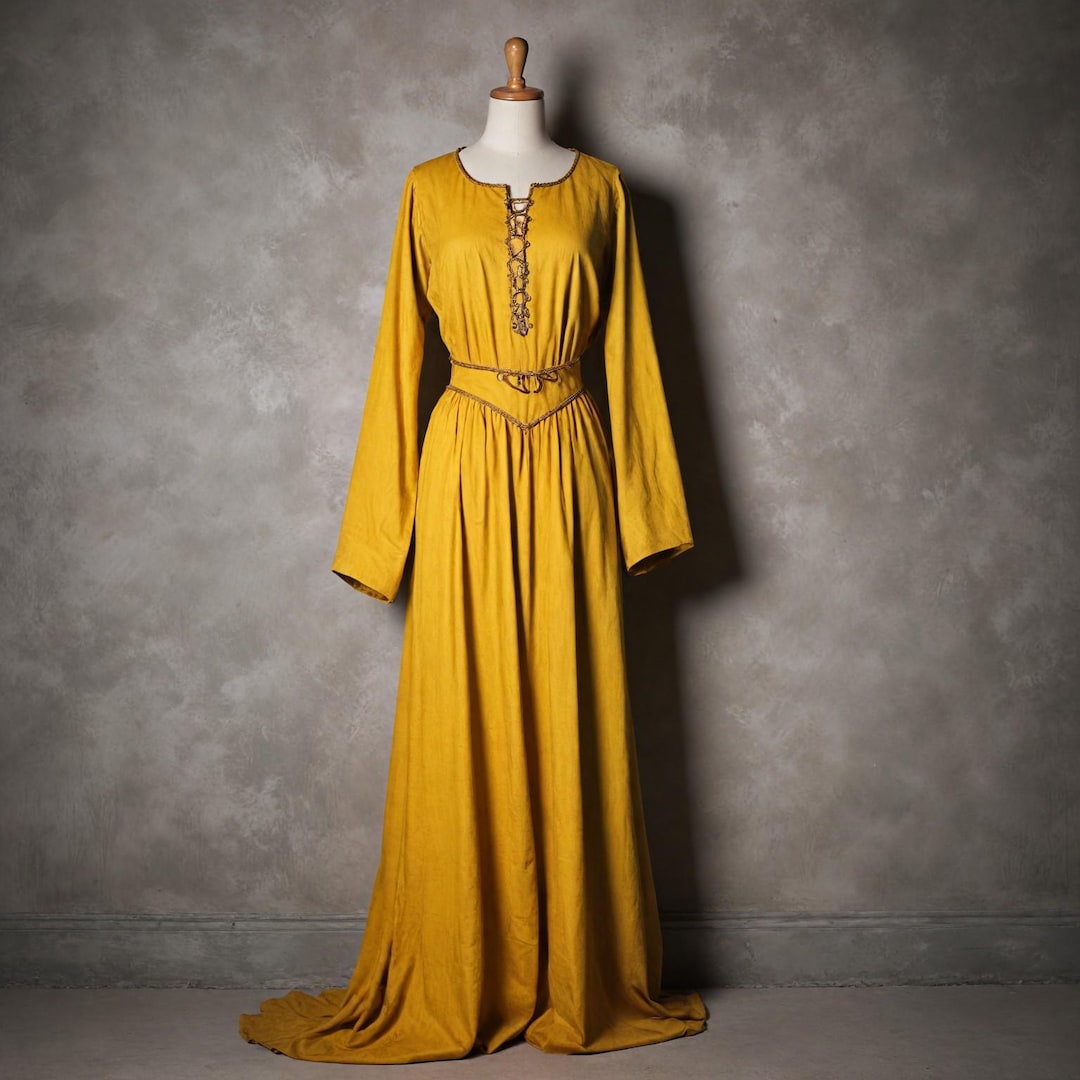 Medieval Lace-up Gown PDF Sewing Pattern | Full-length Renaissance ...
