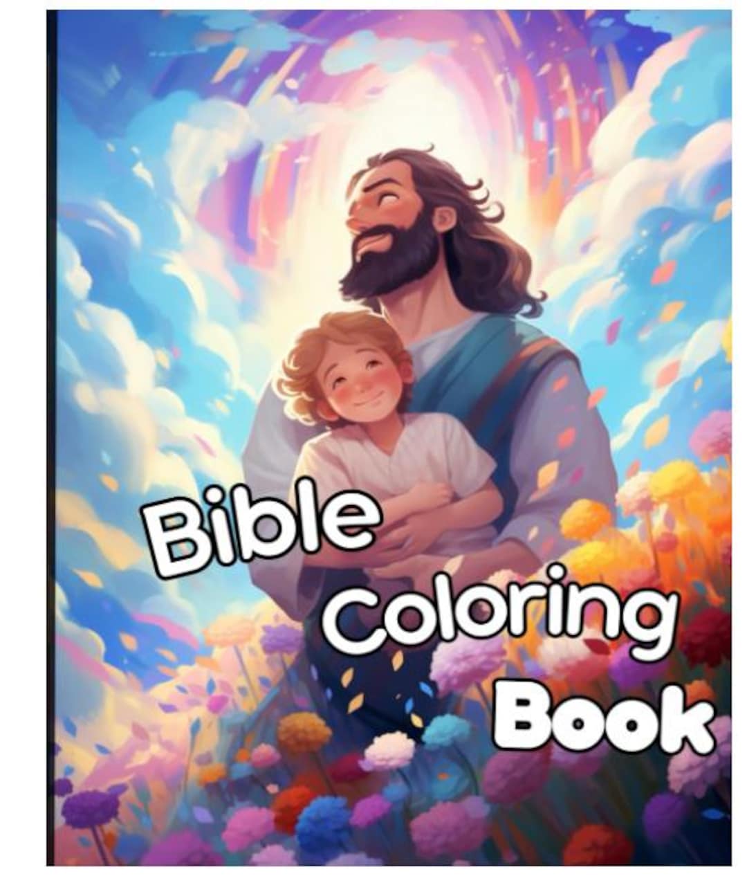 Bible Coloring Book: Bible Coloring Pages for Kids, Christian Coloring ...