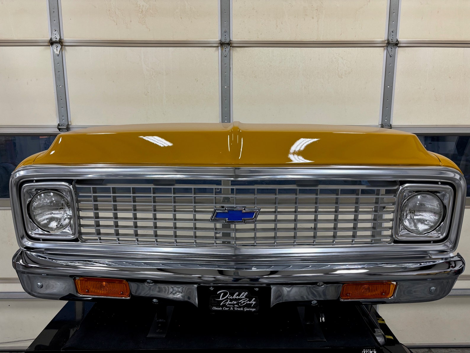 Classic Chevrolet or GMC Frontend Wall Art, Real Metal Hood, Fenders ...