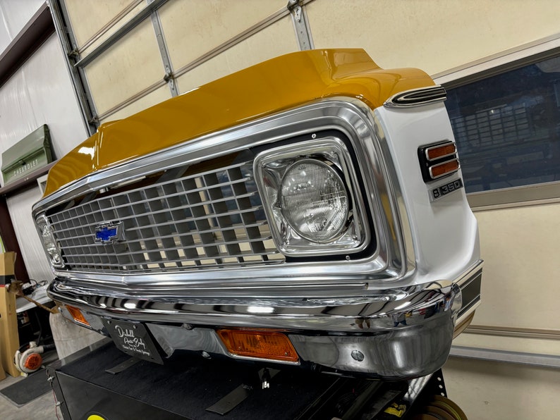 Classic Chevrolet or GMC Frontend Wall Art, Real Metal Hood, Fenders ...