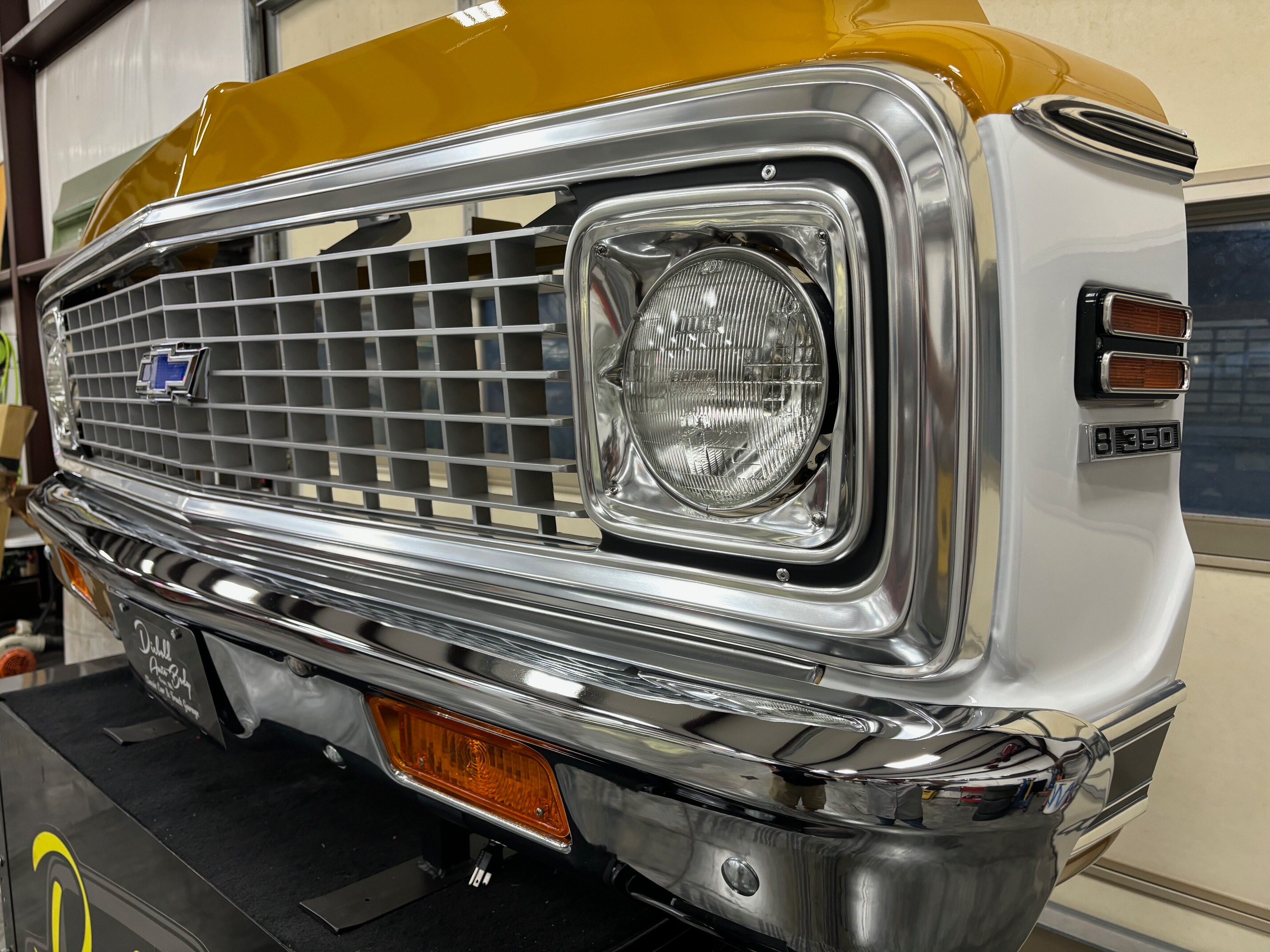 Classic Chevrolet or GMC Frontend Wall Art, Real Metal Hood, Fenders ...