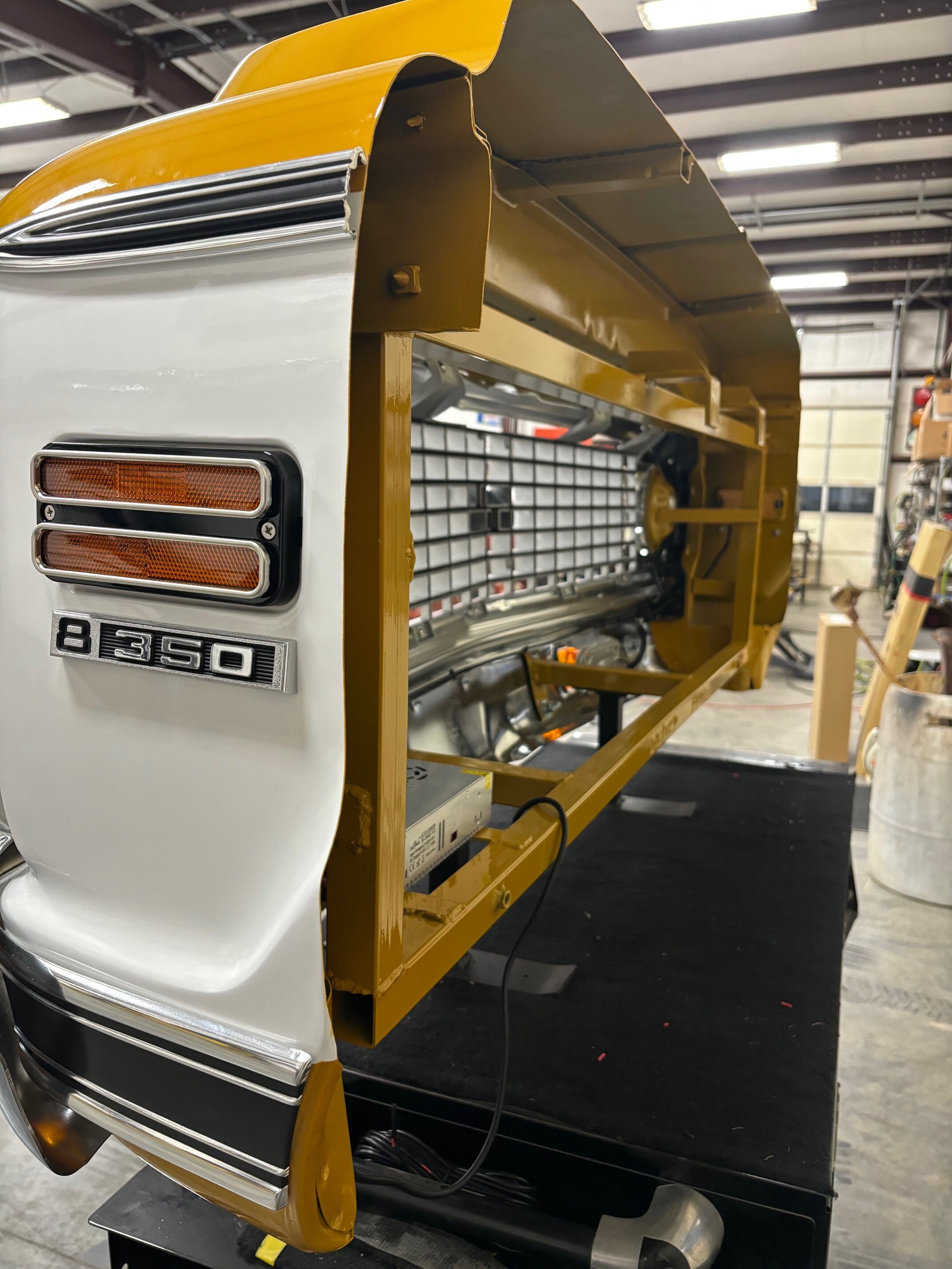 Classic Chevrolet or GMC Frontend Wall Art, Real Metal Hood, Fenders ...