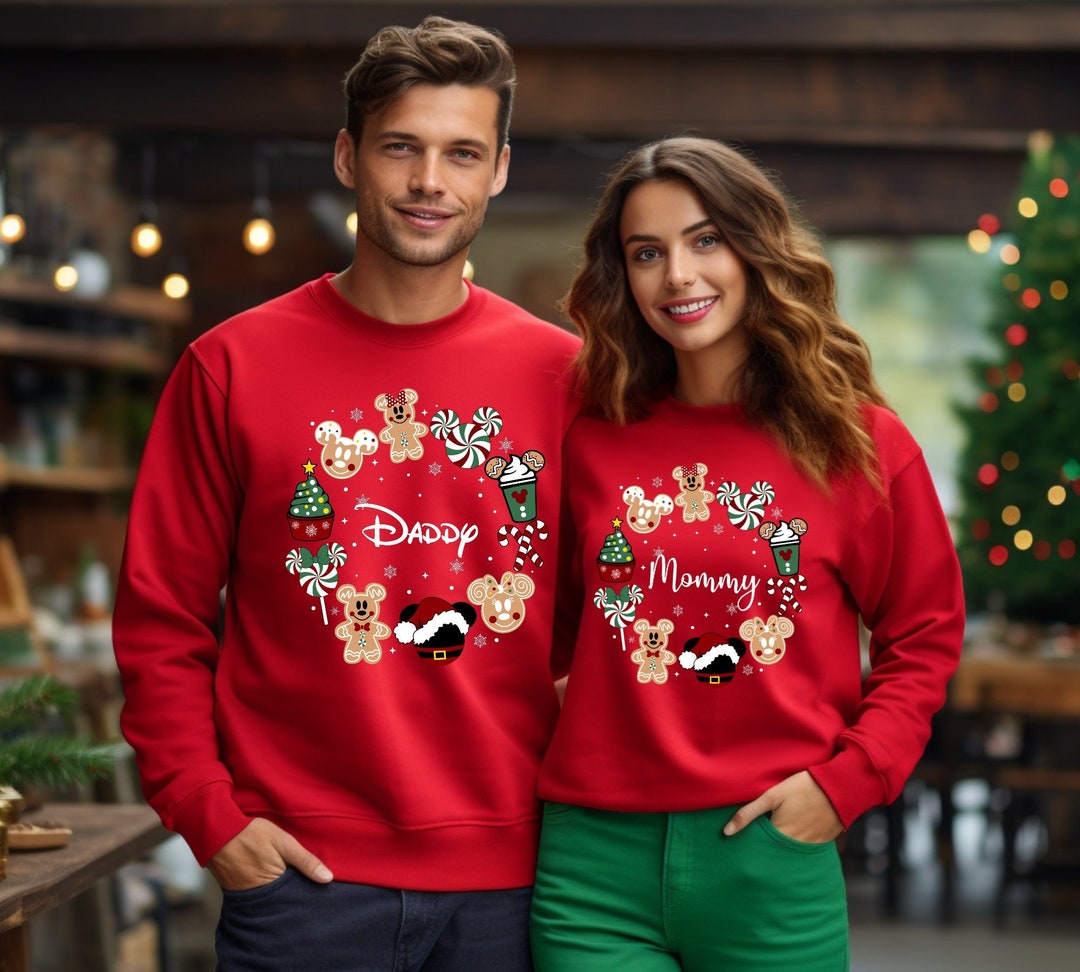 Custom Disney Christmas Sweater, Mickey and Minnie Cookies Sweatshirt ...