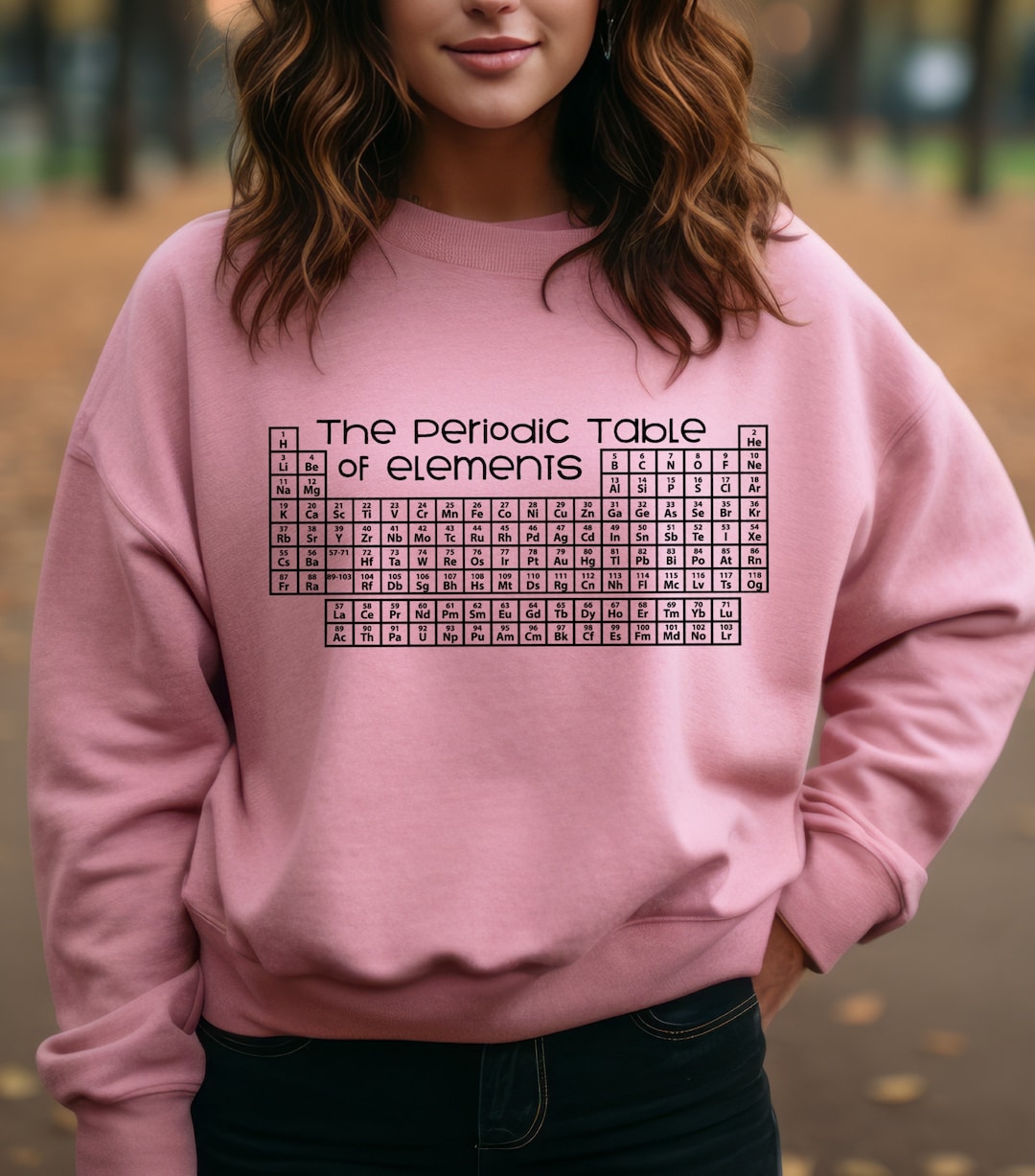 Periodic Table of Elements Sweatshirt, Science Sweat, Chemistry Lover ...