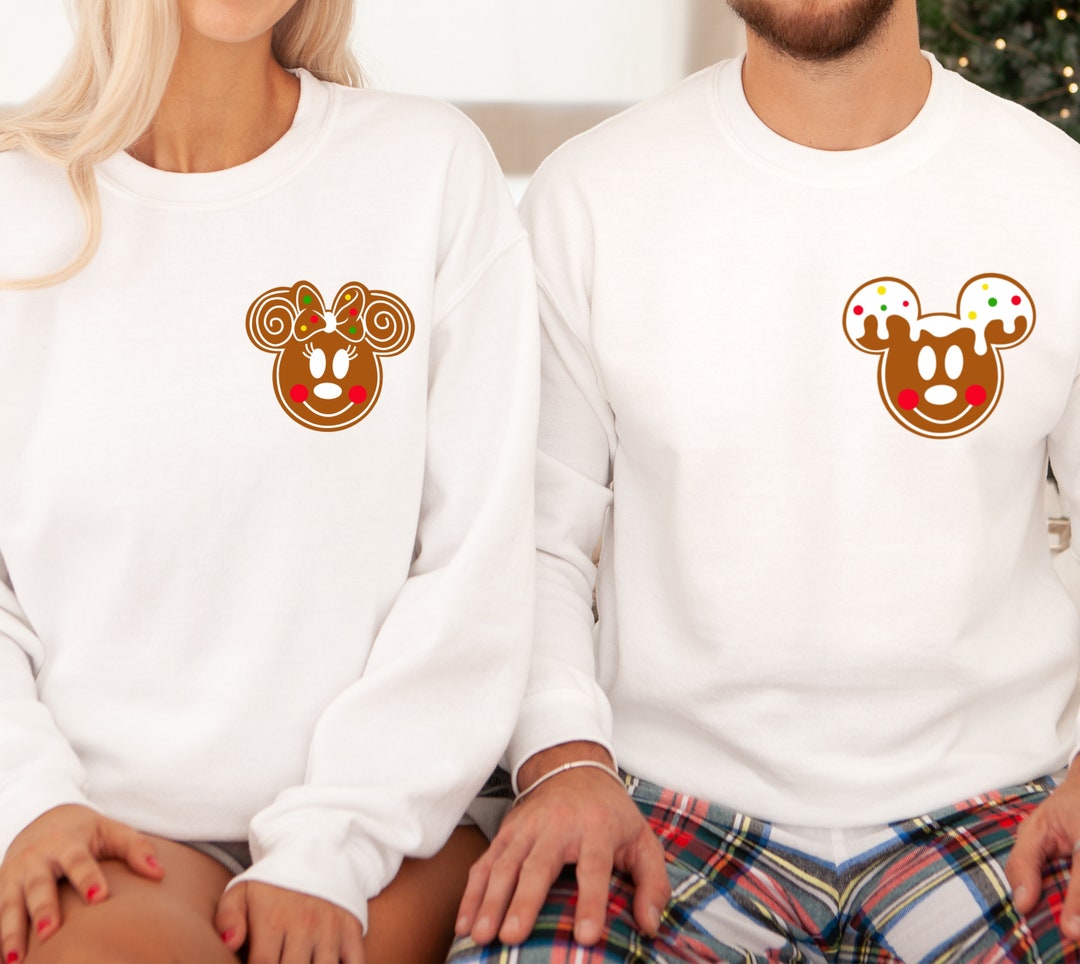 Disney Mickey Minnie Gingerbread Sweatshirts, Custom Disney Christmas ...