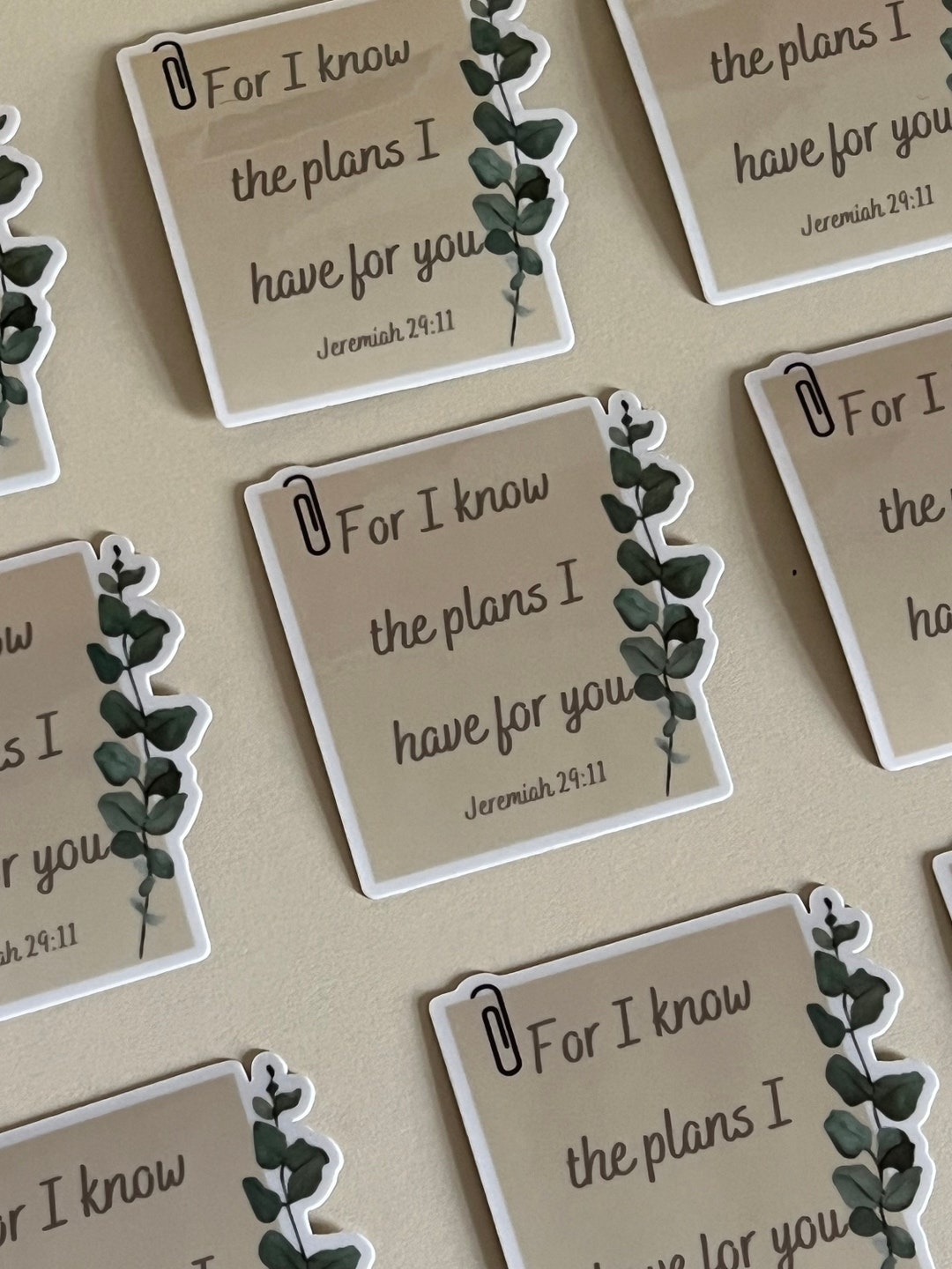 Jeremiah 29:11 - Stickers, Faith Based Stickers, Christian Stickers - Etsy