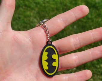 Batman Symbol Keychain 3D Printed - Etsy