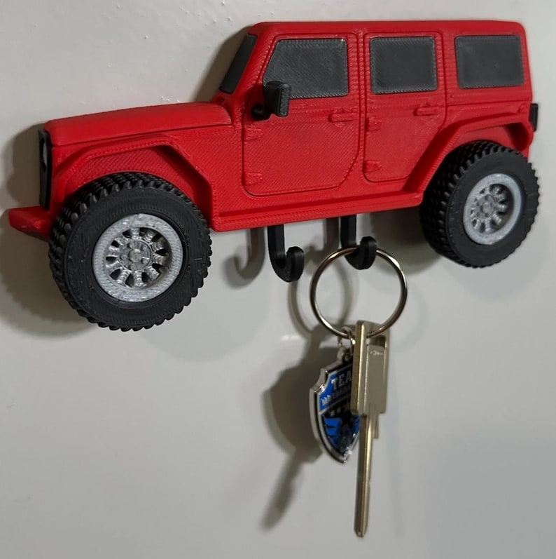 3D Printed Jeep Key Holder – Wall Mount - Etsy