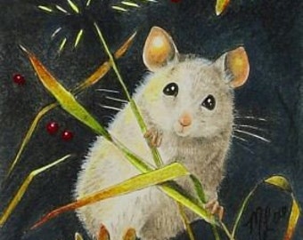 Mouse Art by Melody Lea Lamb ACEO Giclee Print | Etsy