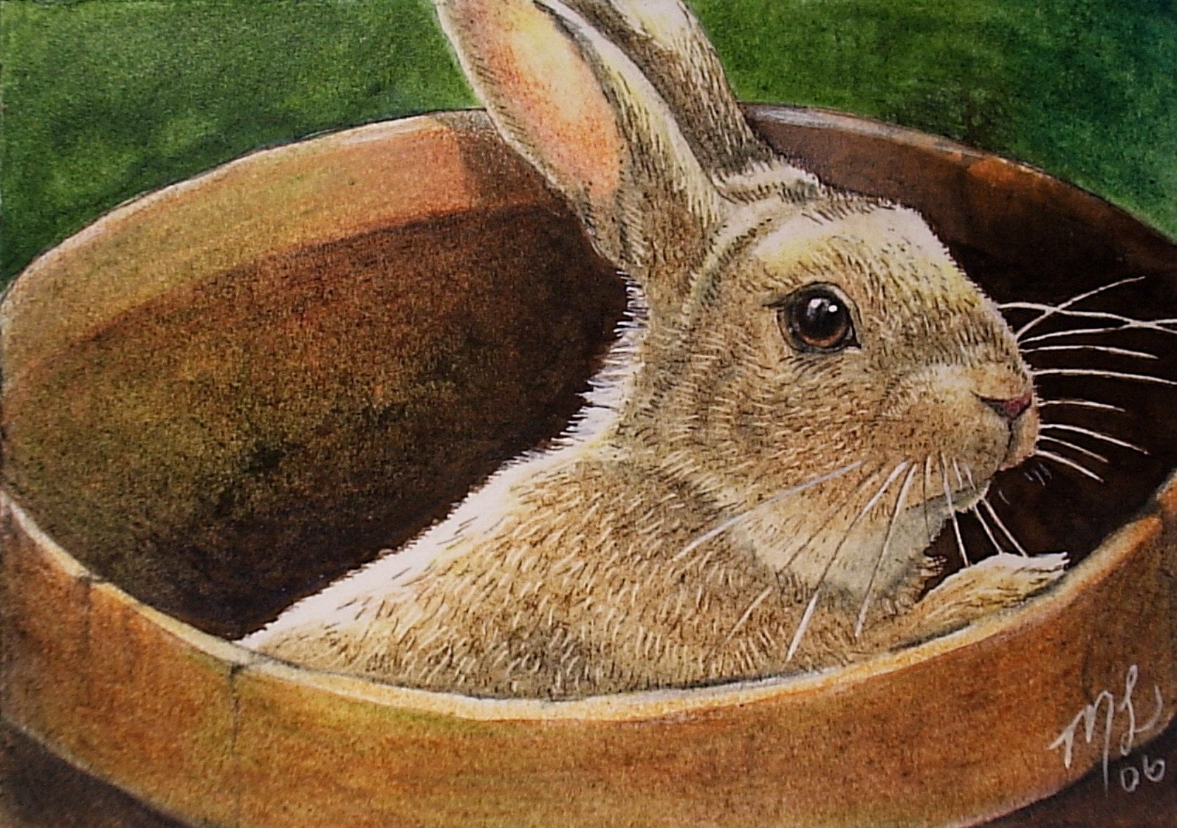 Summer Bunny Rabbit Melody Lea Lamb ACEO Print - Etsy