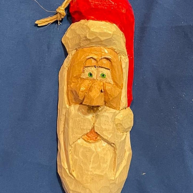Carved Santa - Etsy