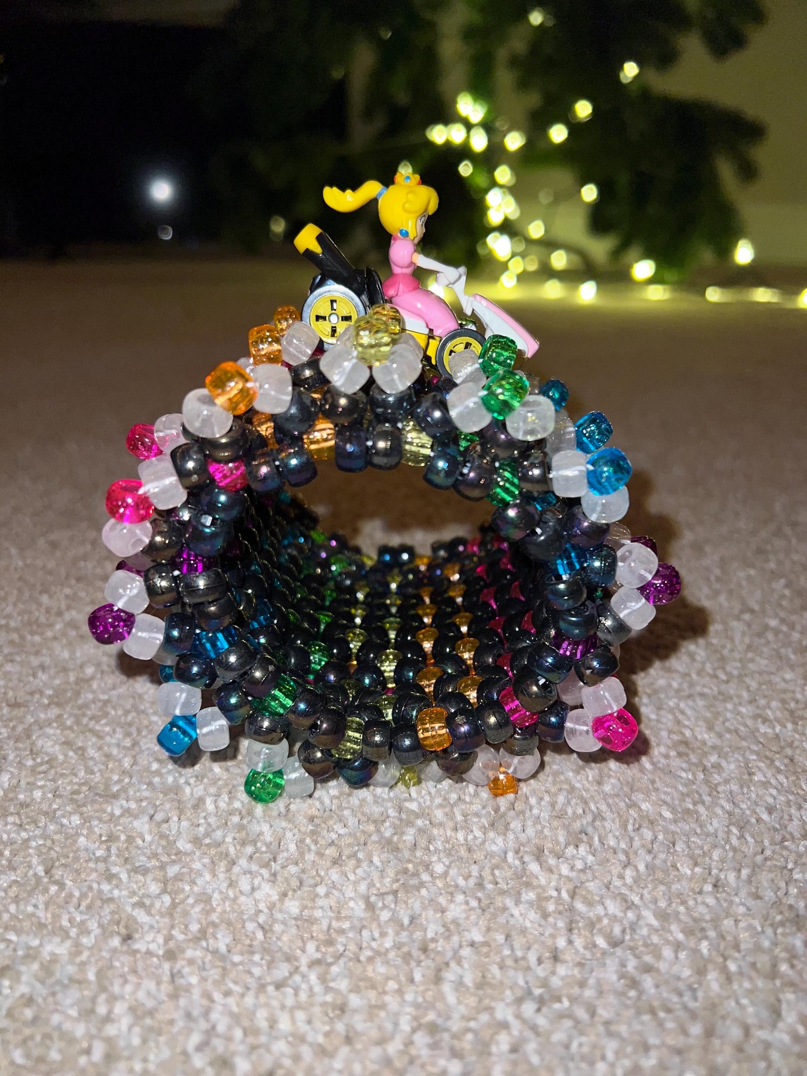 Kandi Bracelet ~ Rotating Mario Rainbow Road ~ Rave Jewelry ~ Festival ...