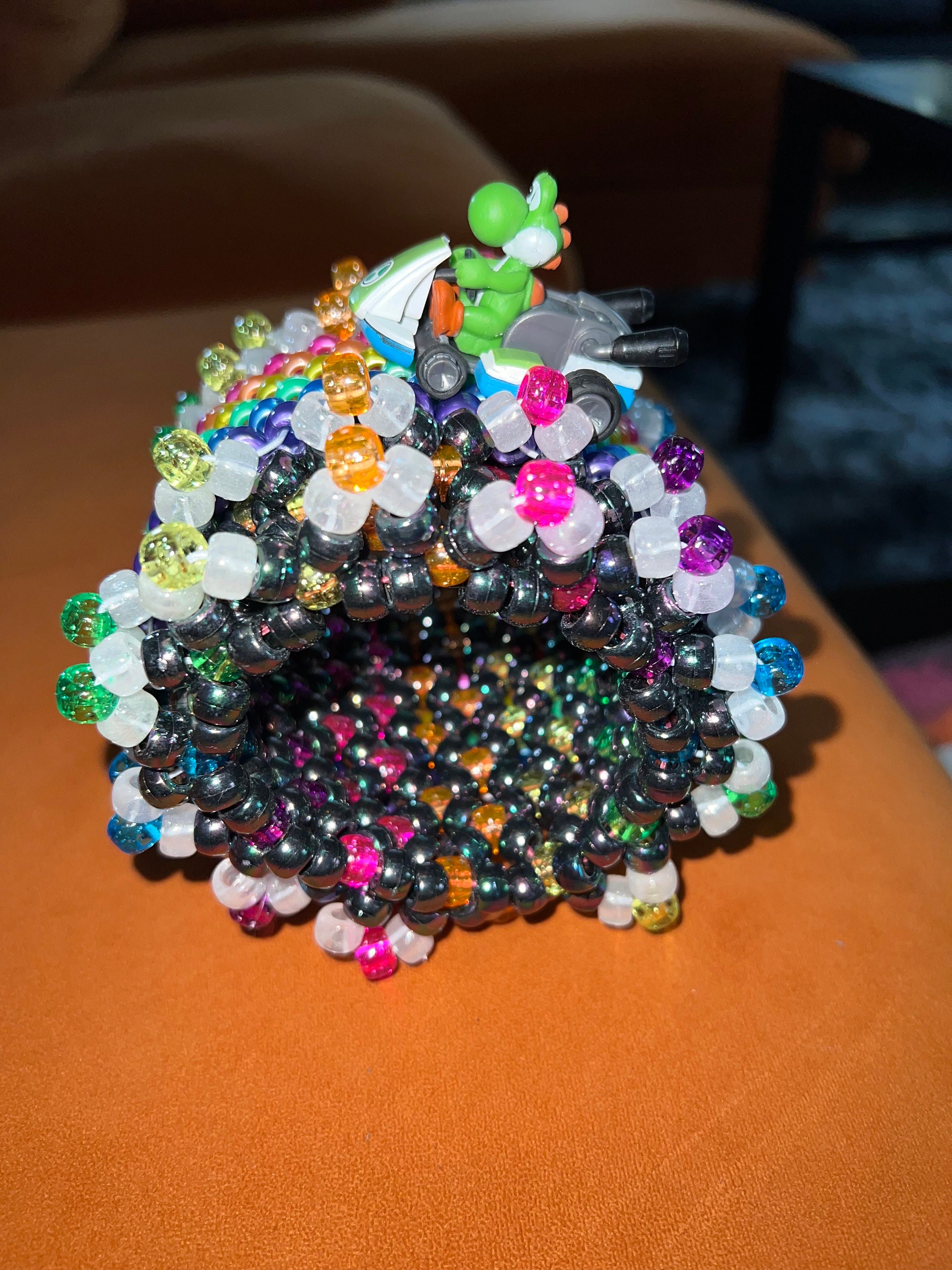 Kandi Bracelet ~ Rotating Mario Rainbow Road ~ Rave Jewelry ~ Festival ...
